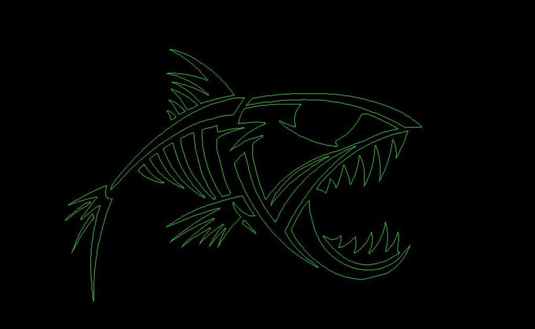 Skelo Fish DXF - Etsy