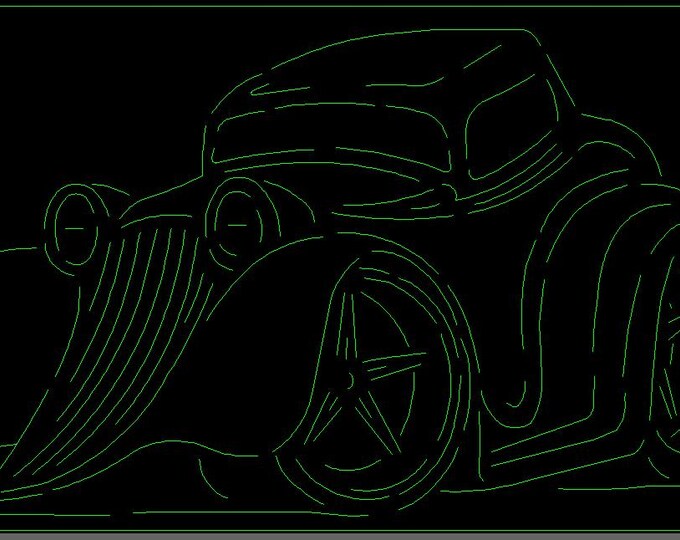 Hot Rod Retro Diner Scene Sign Dxf Svg File Only Plasma - Etsy Canada