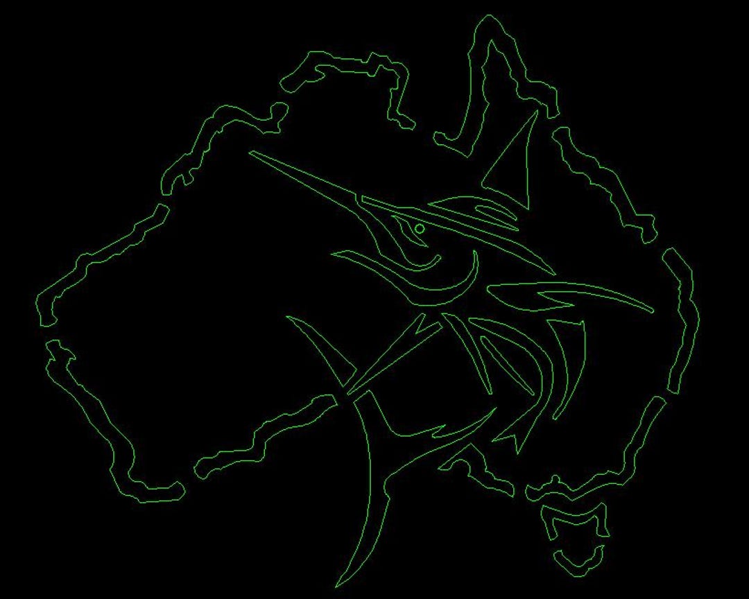 Marlin Australia Map - Etsy