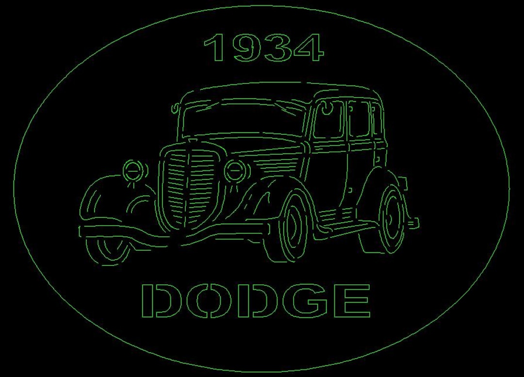 1934 Dodge Sedan DXF Ready to Cut - Etsy