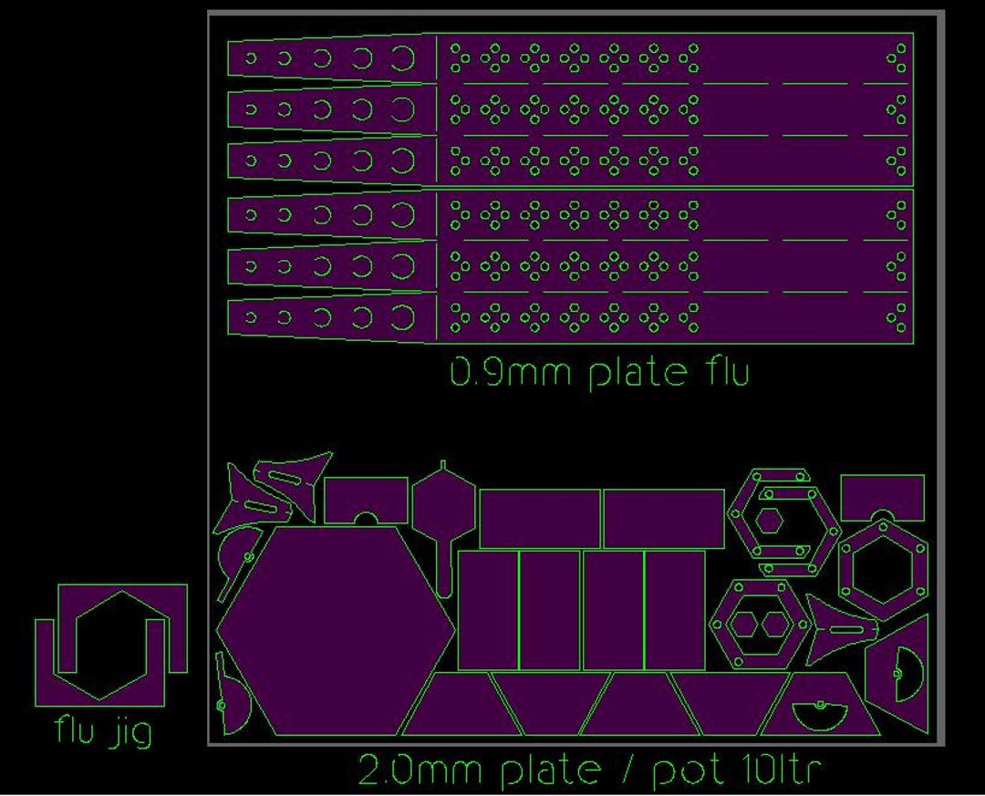 Smudge Pot Hexagon, Heater, Oil Burner, Diesel, Kero DFX Ready to Cut ...