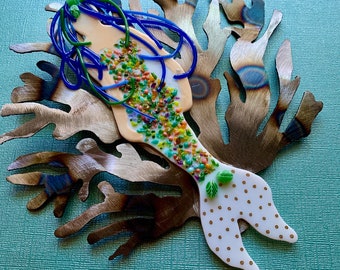Sea Glass Art Mermaid - Etsy