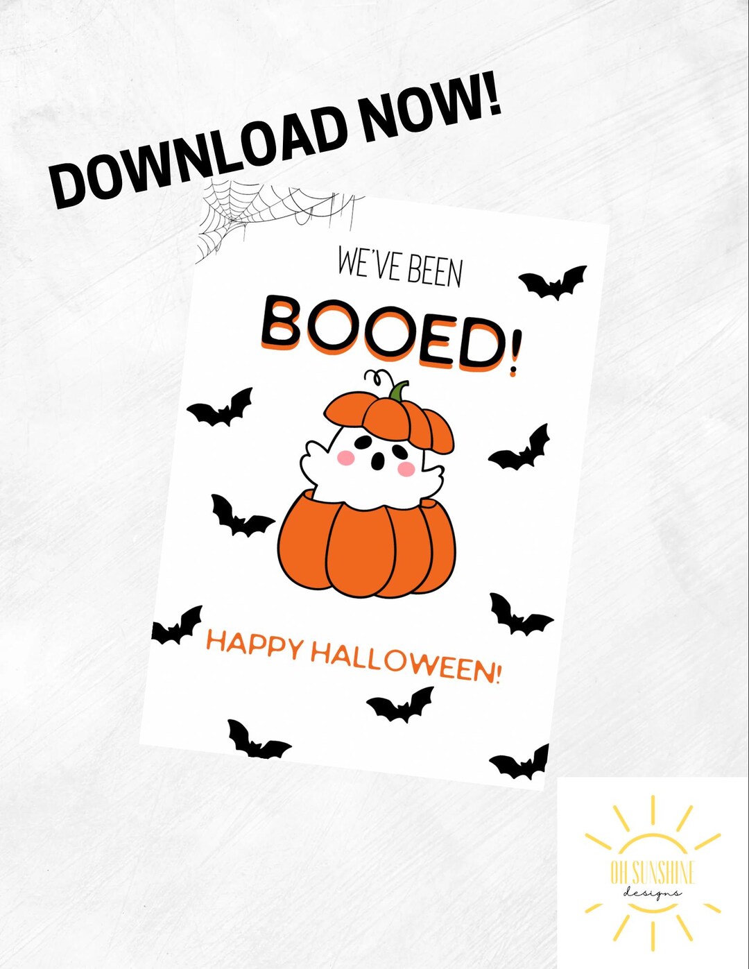 We’ve Been Booed Printable, Halloween Boo Sign, Booed Downloadable Sign ...