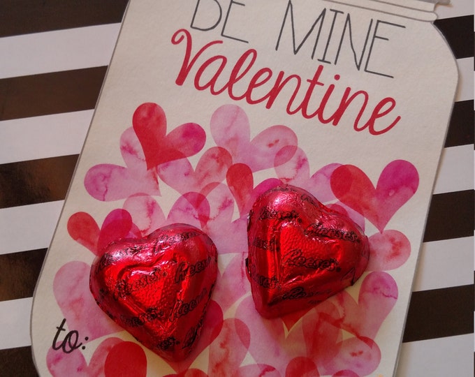 INSTANT DOWNLOAD Printable Mason Jar Valentines for Valentines Day - Etsy