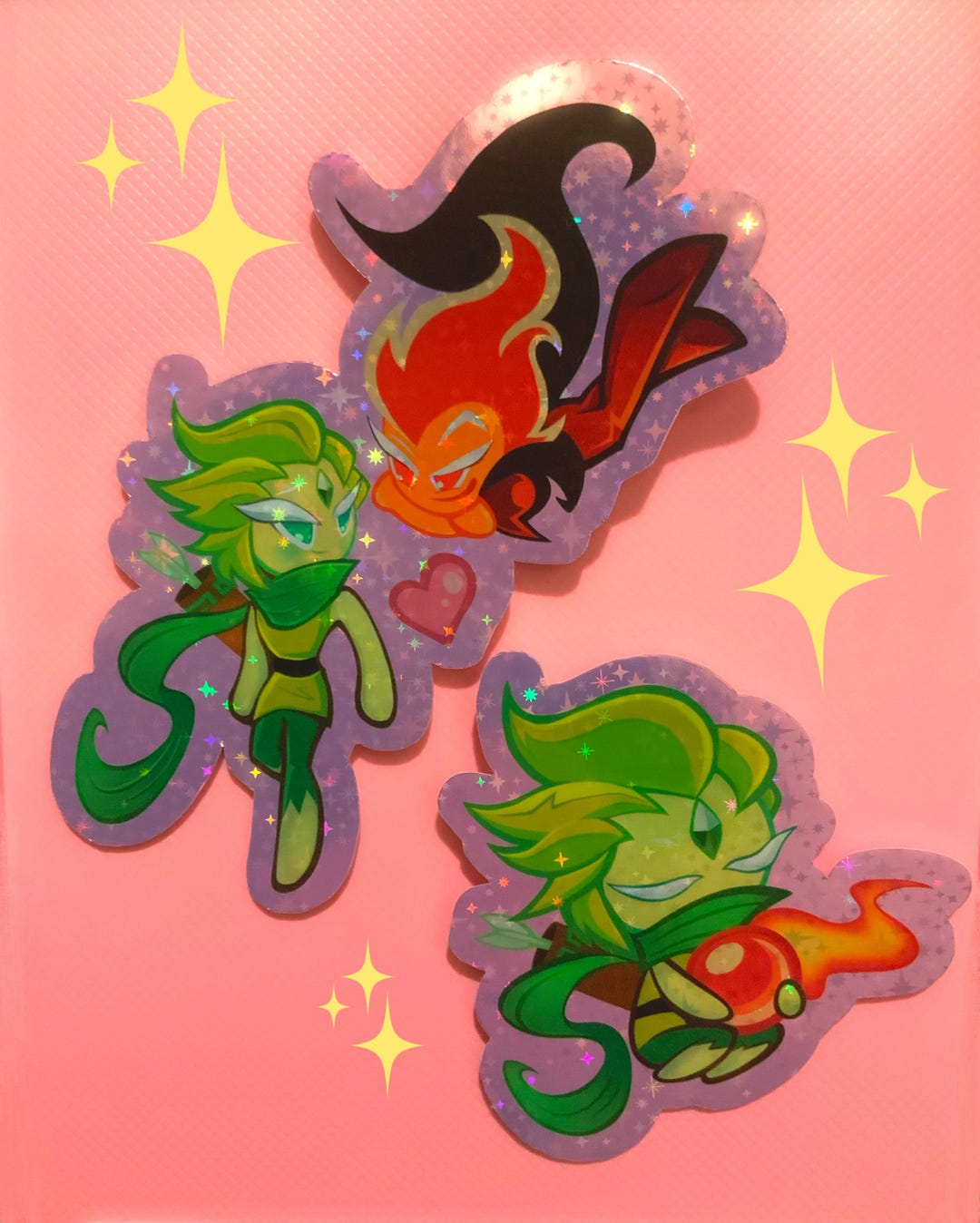 Cookie Run Stickers - Wind Archer Cookie and Fire Spirit Cookie ...