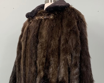 Sheared Beaver Coat - Unisex Vintage Fur Coat - Canadian Sheared Beaver Coat - Unisex Vintage Fur Coat - Canadian