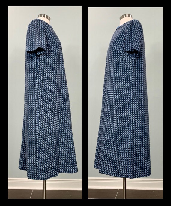 Mod Blue Dress Suit by Baron Peters - Size 10/12 - 60… - Gem