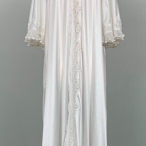 White Lace Accordion Pleated Midi Robe up to Size 8/10 White Robe With ...