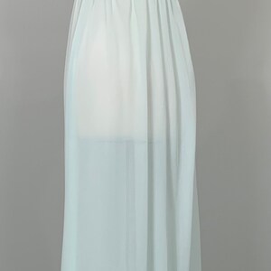 Light Blue Night Gown With Ruffled Cap Sleeve by Gossard Artemis - Size ...