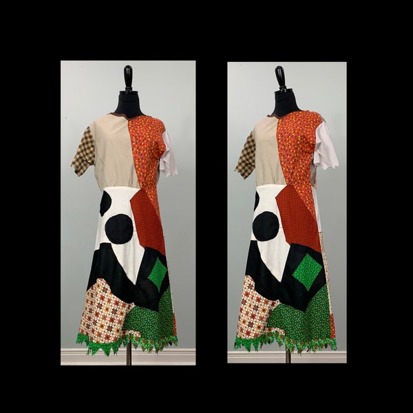 Patchwork Dress - Etsy
