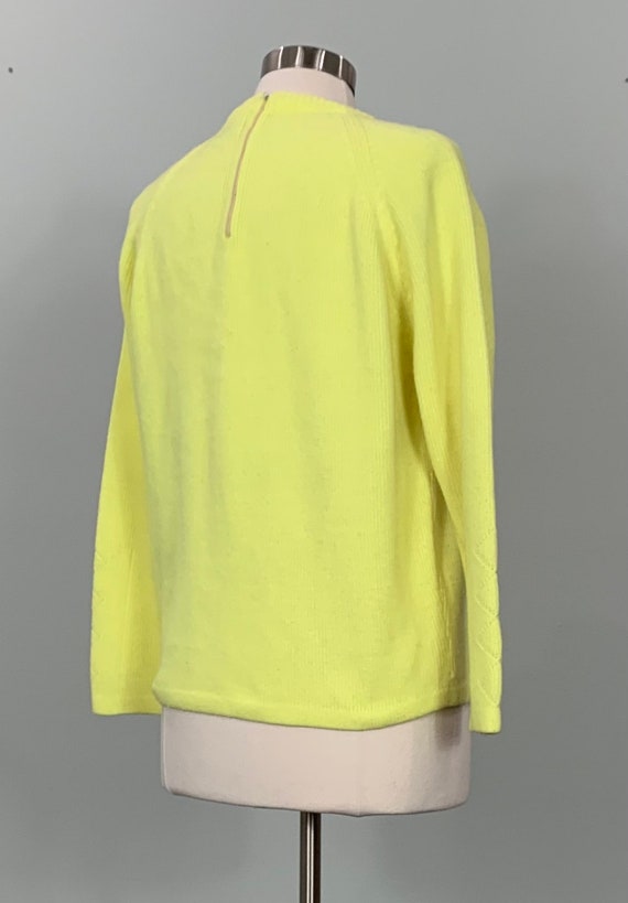 Dayglow Yellow Cable Knit Sweater by Fern Fashions - … - Gem