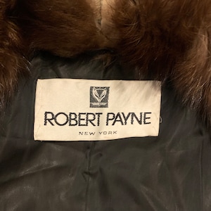 Oversized Racoon Fur Coat by Robert Payne Dolman Sleeve - Fits up to ...