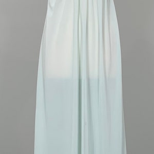 Light Blue Night Gown With Ruffled Cap Sleeve by Gossard Artemis - Size ...