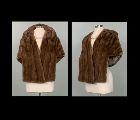 Vintage Mink Stole, 1960s Mink Wrap, Glamorous Glam, … - Gem