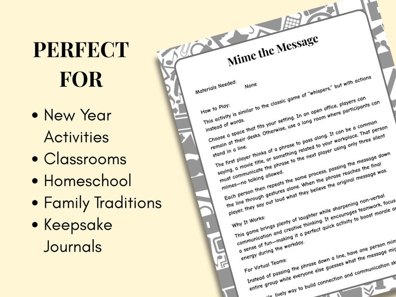 Team Building Activities Printable Games Bundle Office Icebreakers Work ...