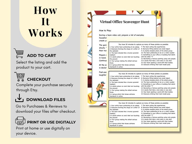 Team Building Activities Printable Games Bundle Office Icebreakers Work ...