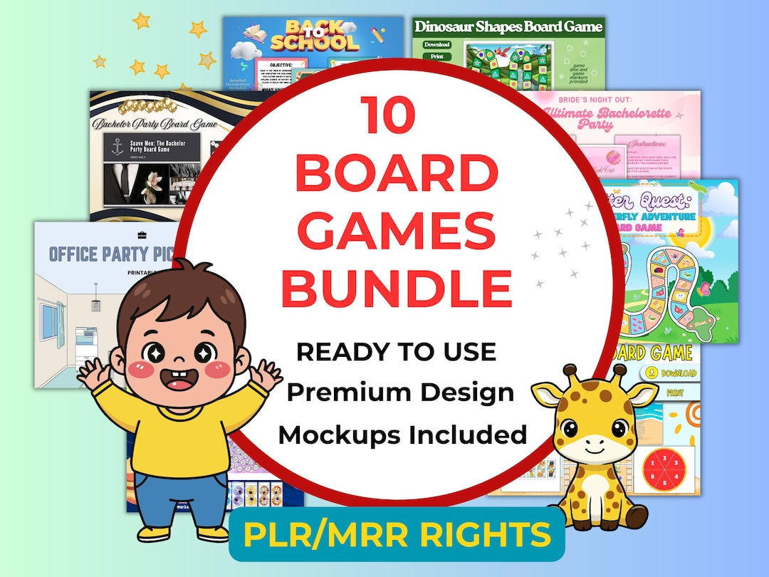 Printable Board Games Bundle | Kids, Homeschool, Party (digital ...