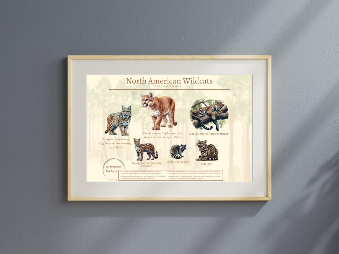 North American Wildcats Poster (digital Download) - Etsy