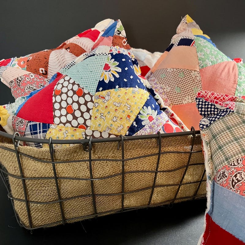 Antique Quilt Star Pillow - Etsy