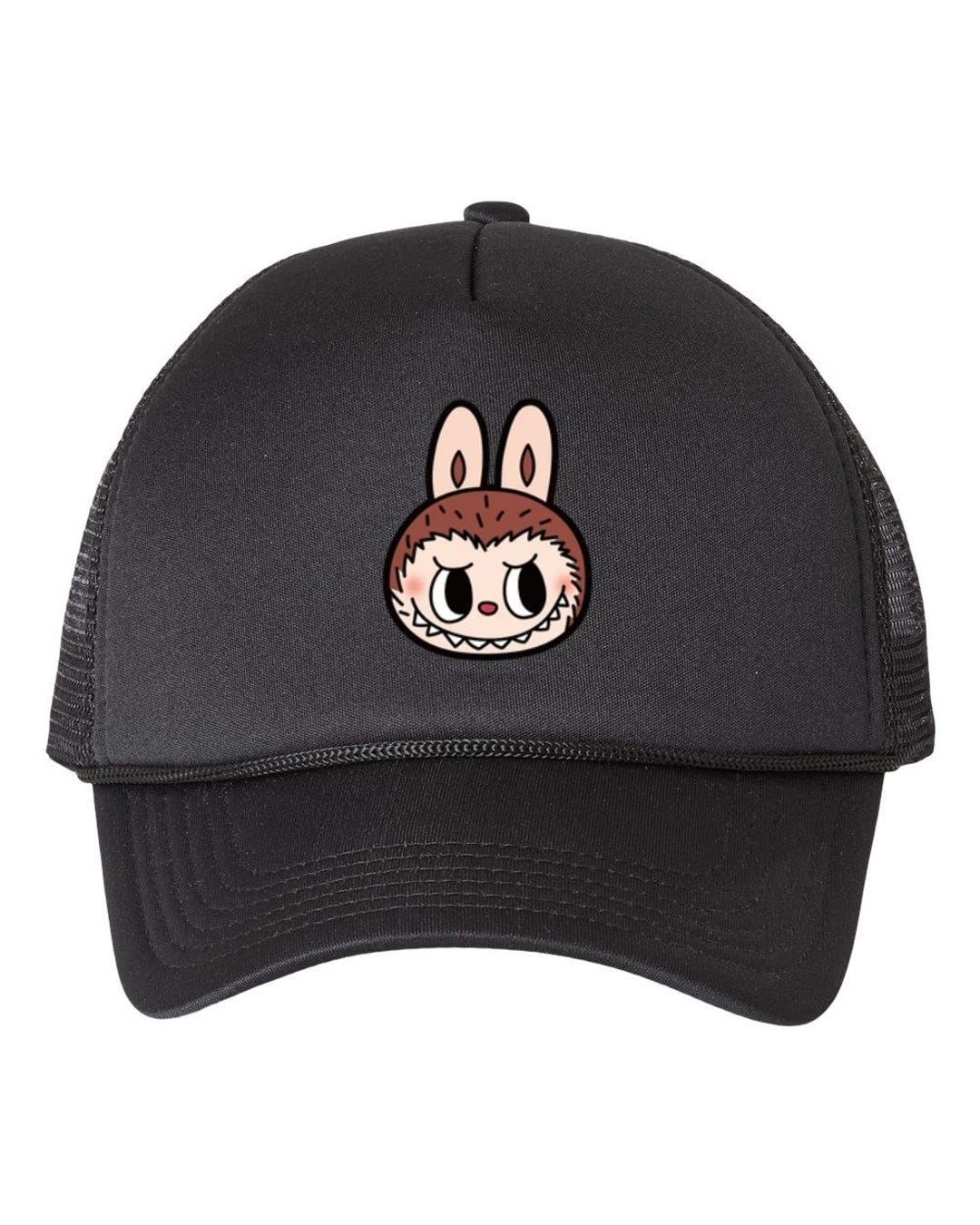 Labubu Monster Hat, Labubu Trucker Hat, Cute Labubu Monaster, Brown ...