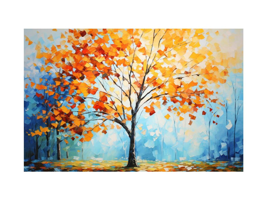 Maple Tree Art Canvas Print - Etsy