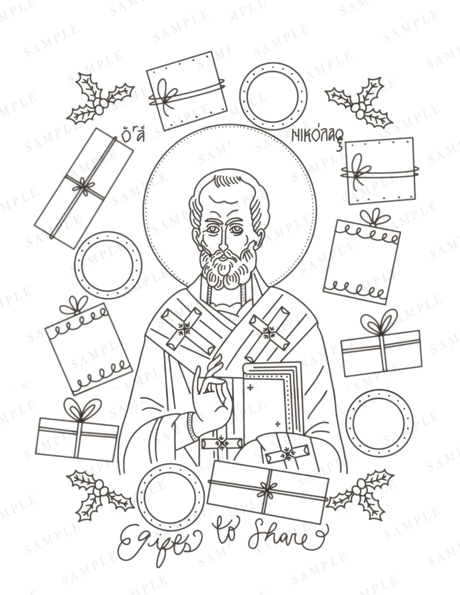 Orthodox Christian St. Nicholas, Printable Activity - Etsy