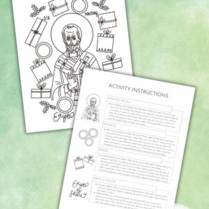 Orthodox Christian St. Nicholas, Printable Activity - Etsy