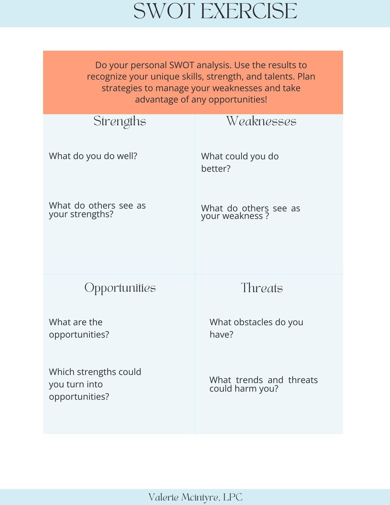 Core Value and Personal Growth Worksheets - Etsy