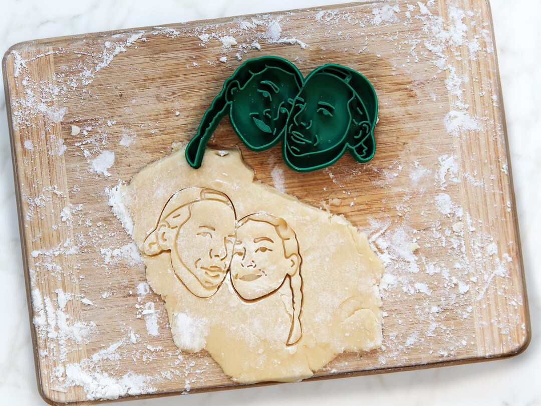 Custom Couple Portrait Cookie Cutter, Personalized Christmas Gift ...