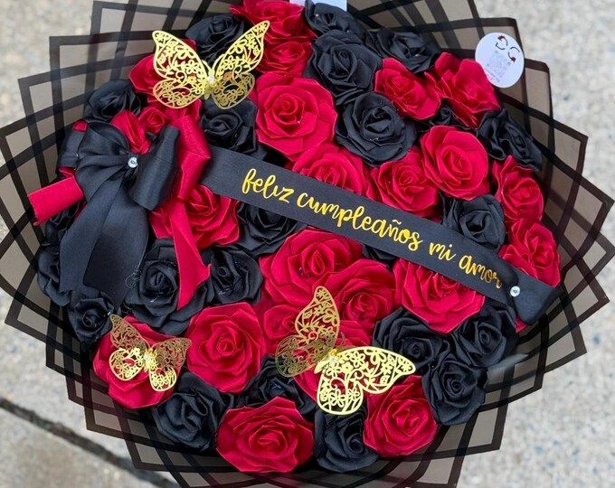 50 Eternal Roses Ramo Buchon - Etsy