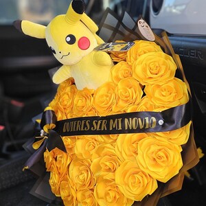 Pikachu Ramo Buchon Eternal Bouquet 30 Roses - Etsy
