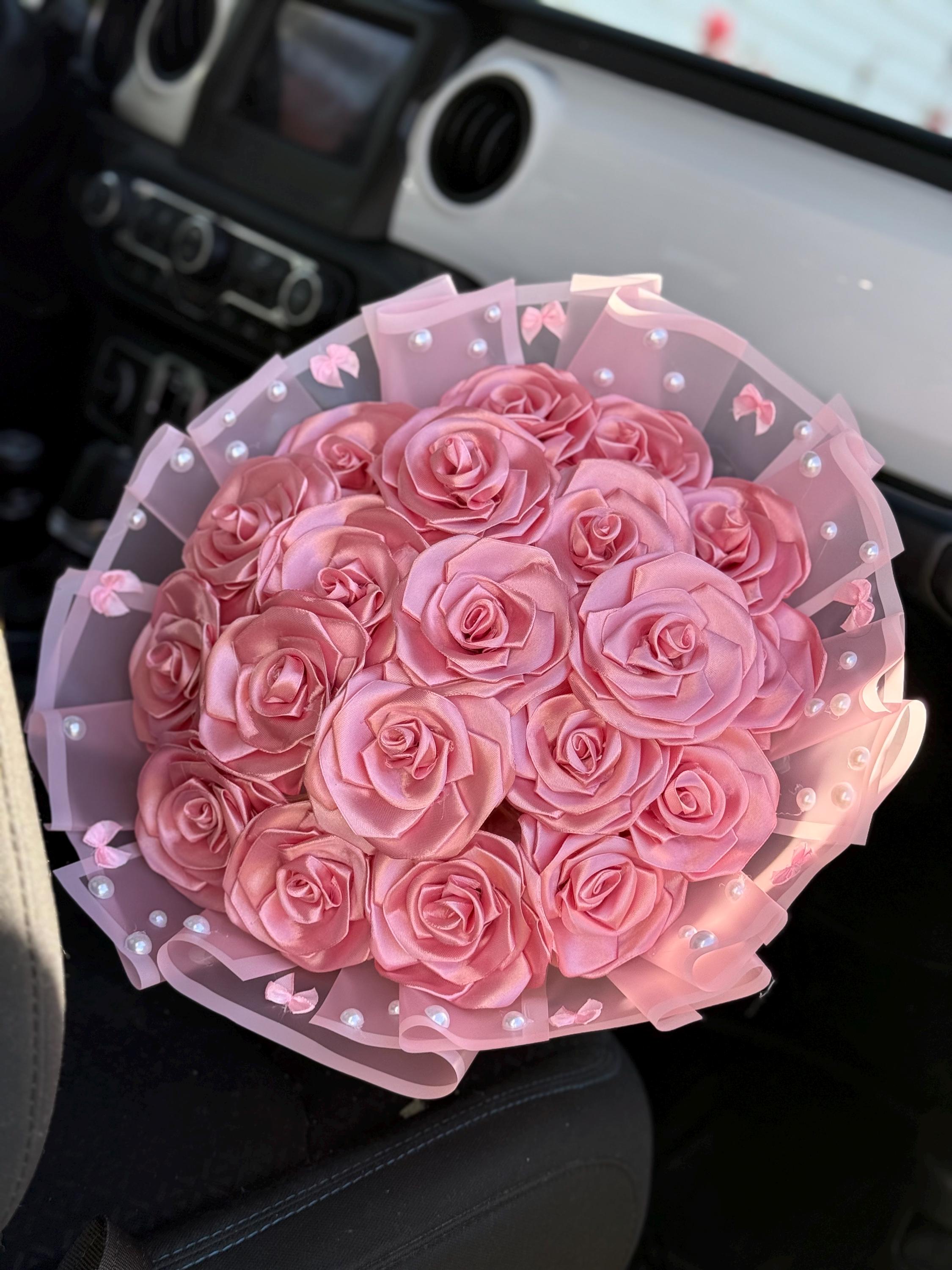 Pink Eternal Roses Bouquet - Etsy