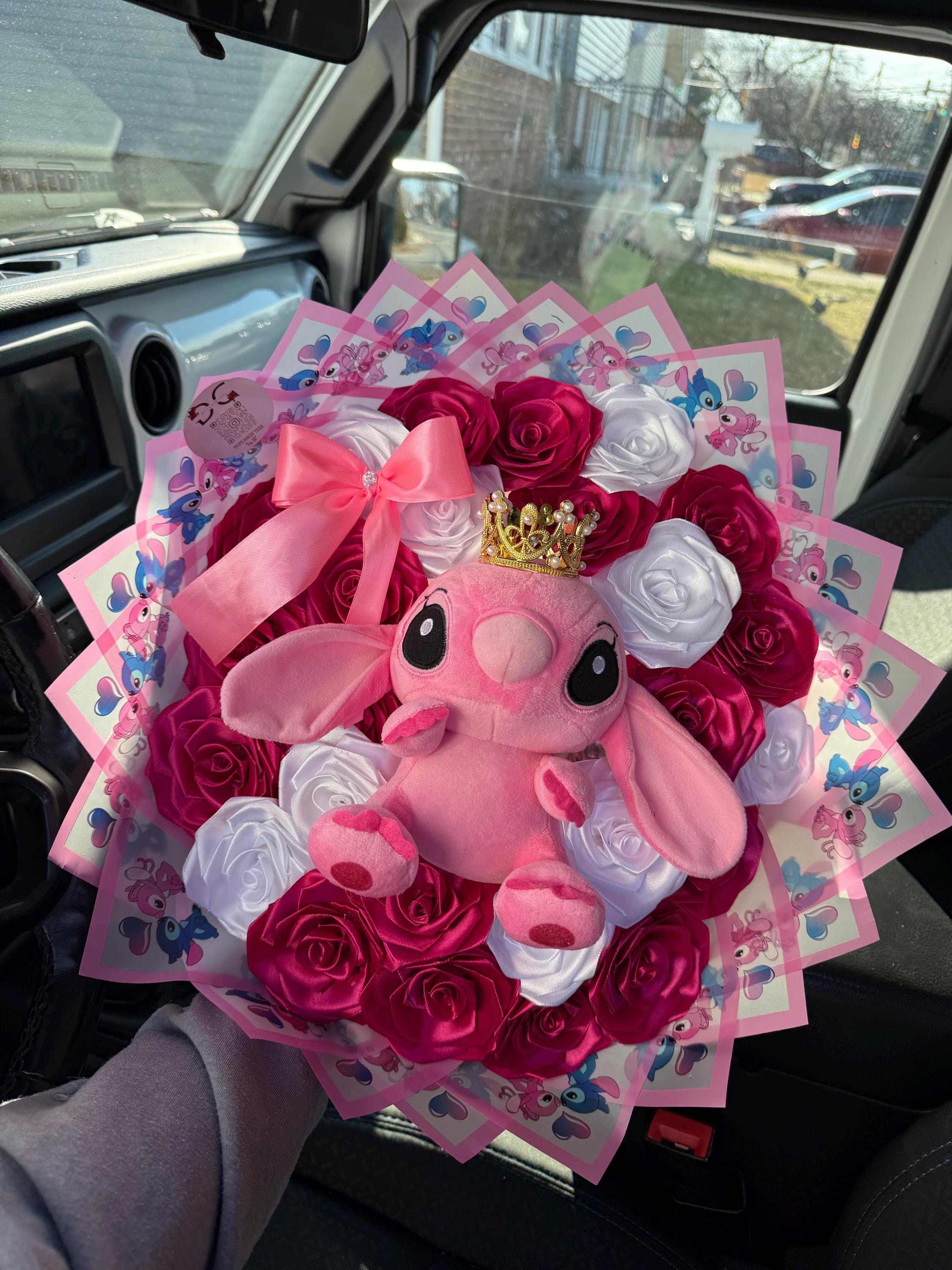 Stitch Eternal Bouquet Pink Ramo - Etsy