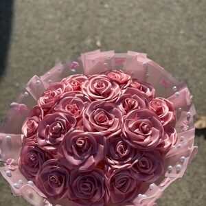 Pink Eternal Roses Bouquet - Etsy
