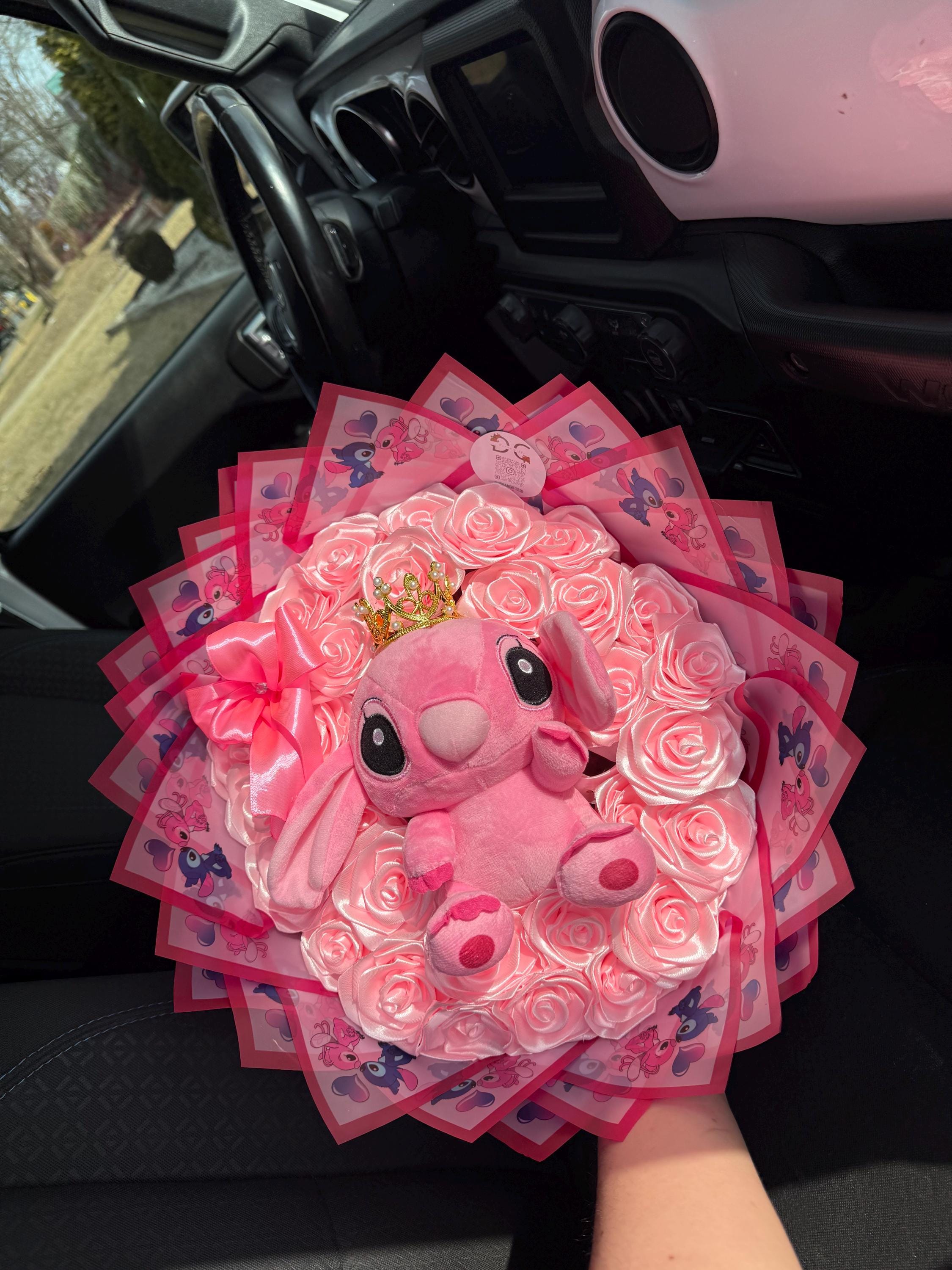 Stitch Eternal Bouquet Pink Ramo - Etsy