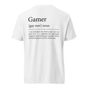 Unisex Gamer Tshirt With Front and Back Design - Etsy