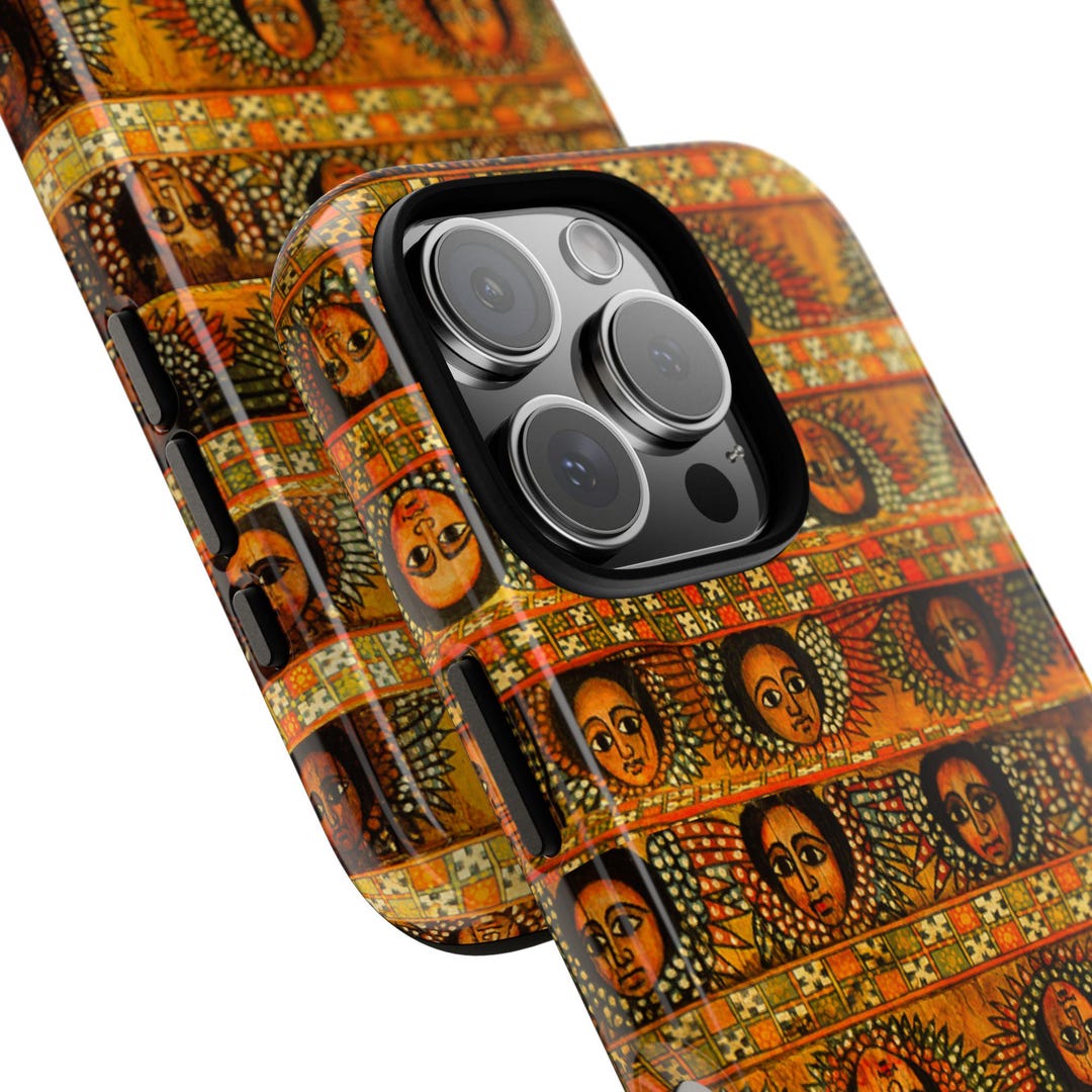 Ethiopian Angels Phone Case | Debre Birhan Selassie Church Ceiling Art ...
