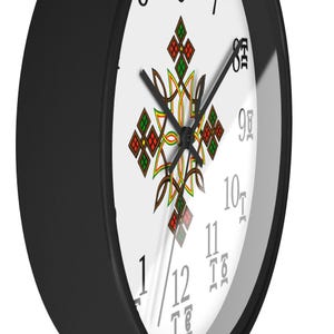 Ethiopian Time Wall Clock: Habesha Home Decor & Cultural Gift - Etsy
