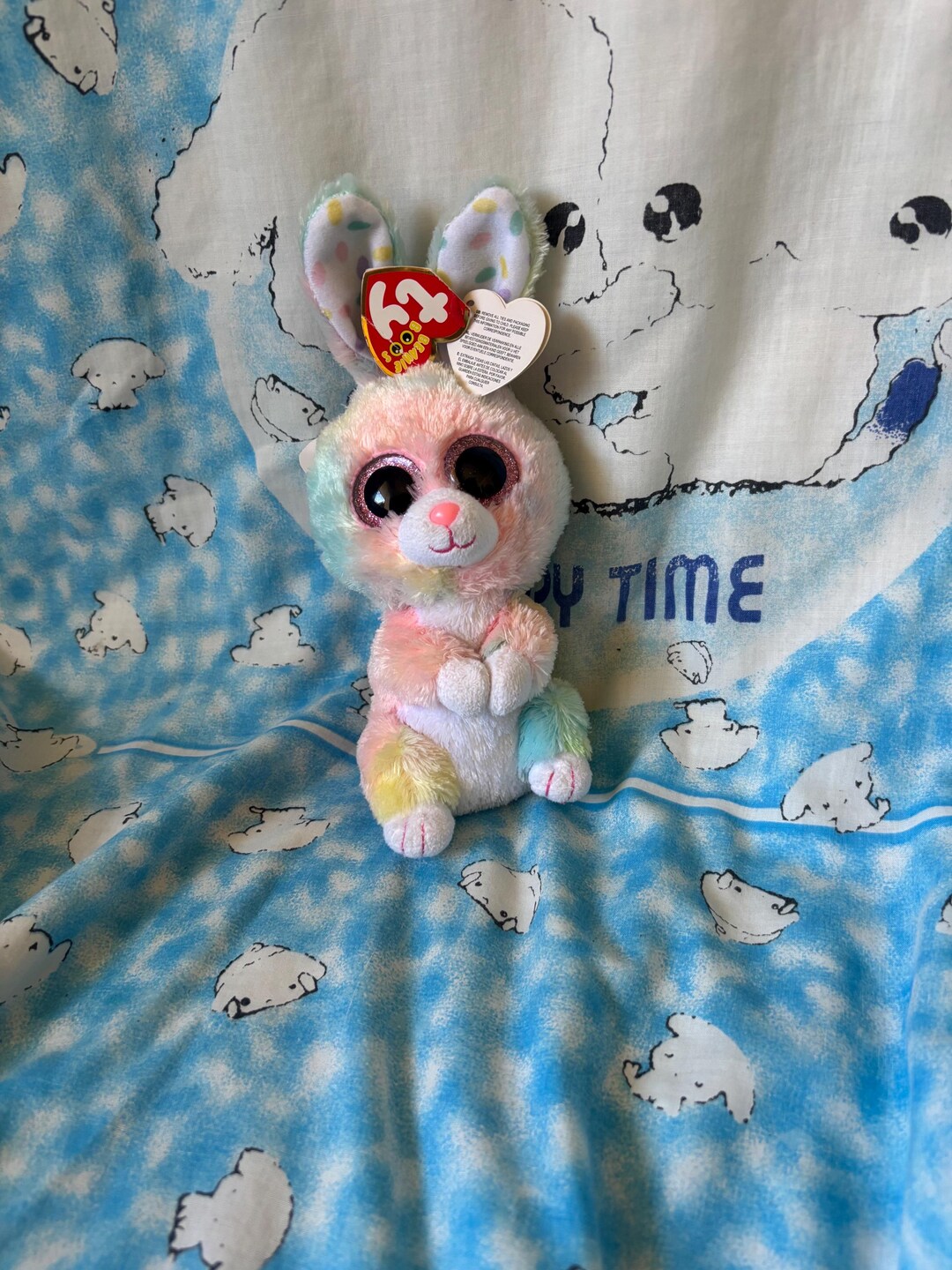 Bubby the Rainbow Bunny Beanie Boo With Tag 6” - Etsy