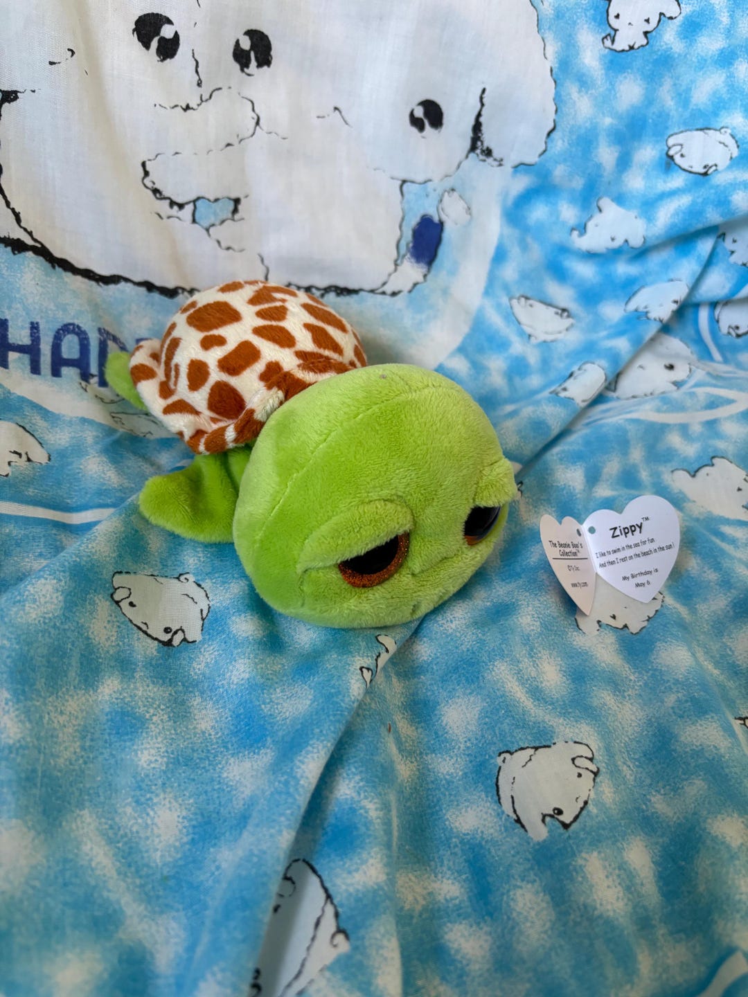 Zippy the Green Turtle Beanie Boo With Loose Tag - Etsy