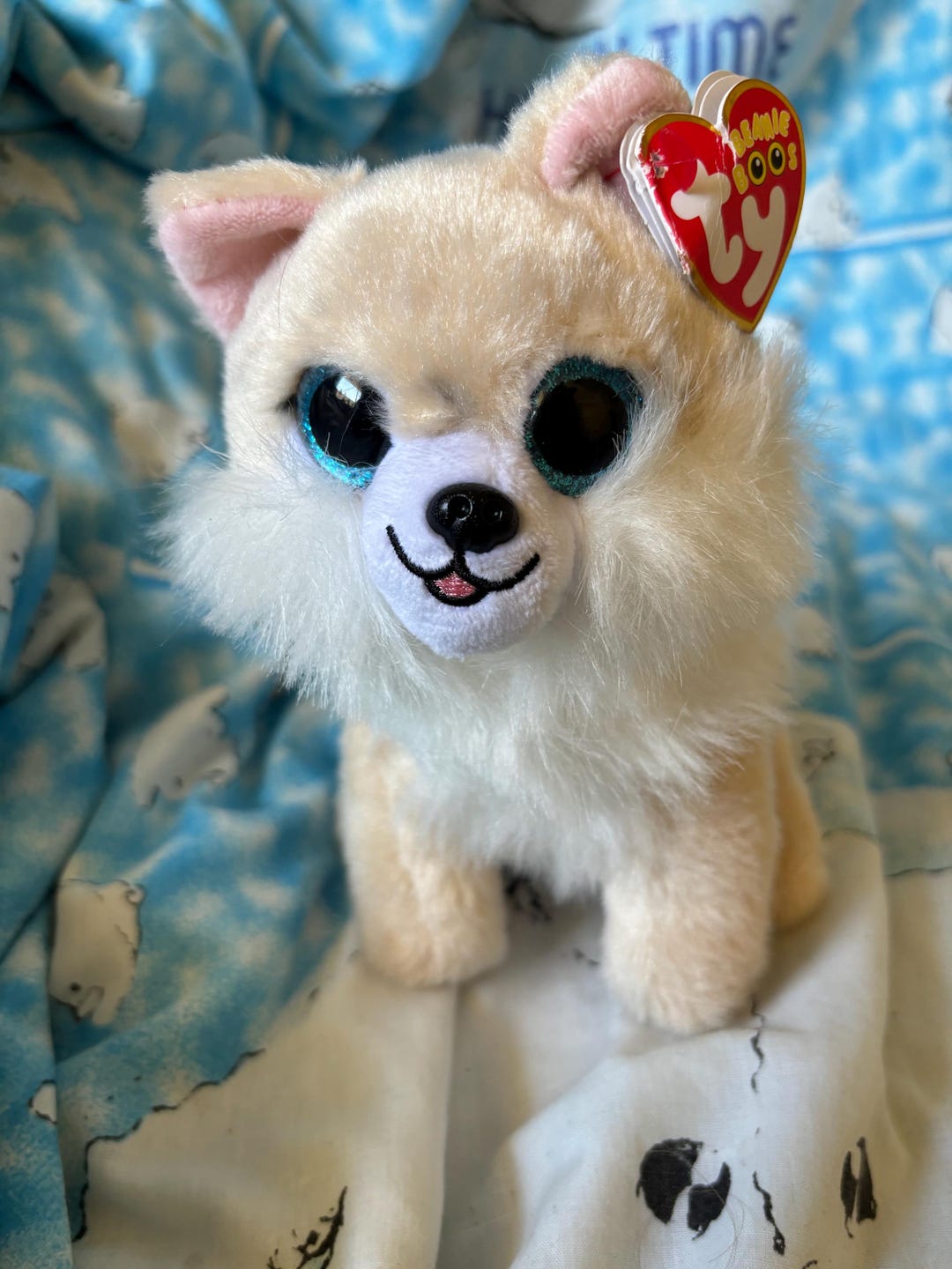 Honeycomb the Tan and White Beanie Boo With Worn Tag - Etsy
