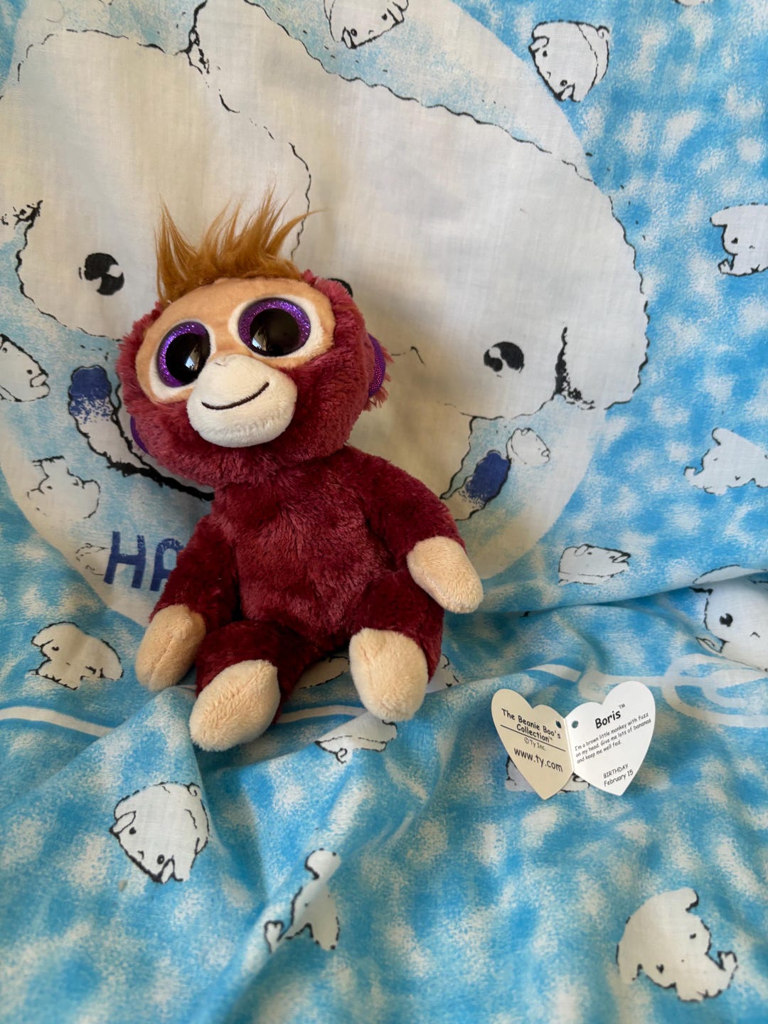 Boris the Monkey Beanie Boo With Loose Tag - Etsy