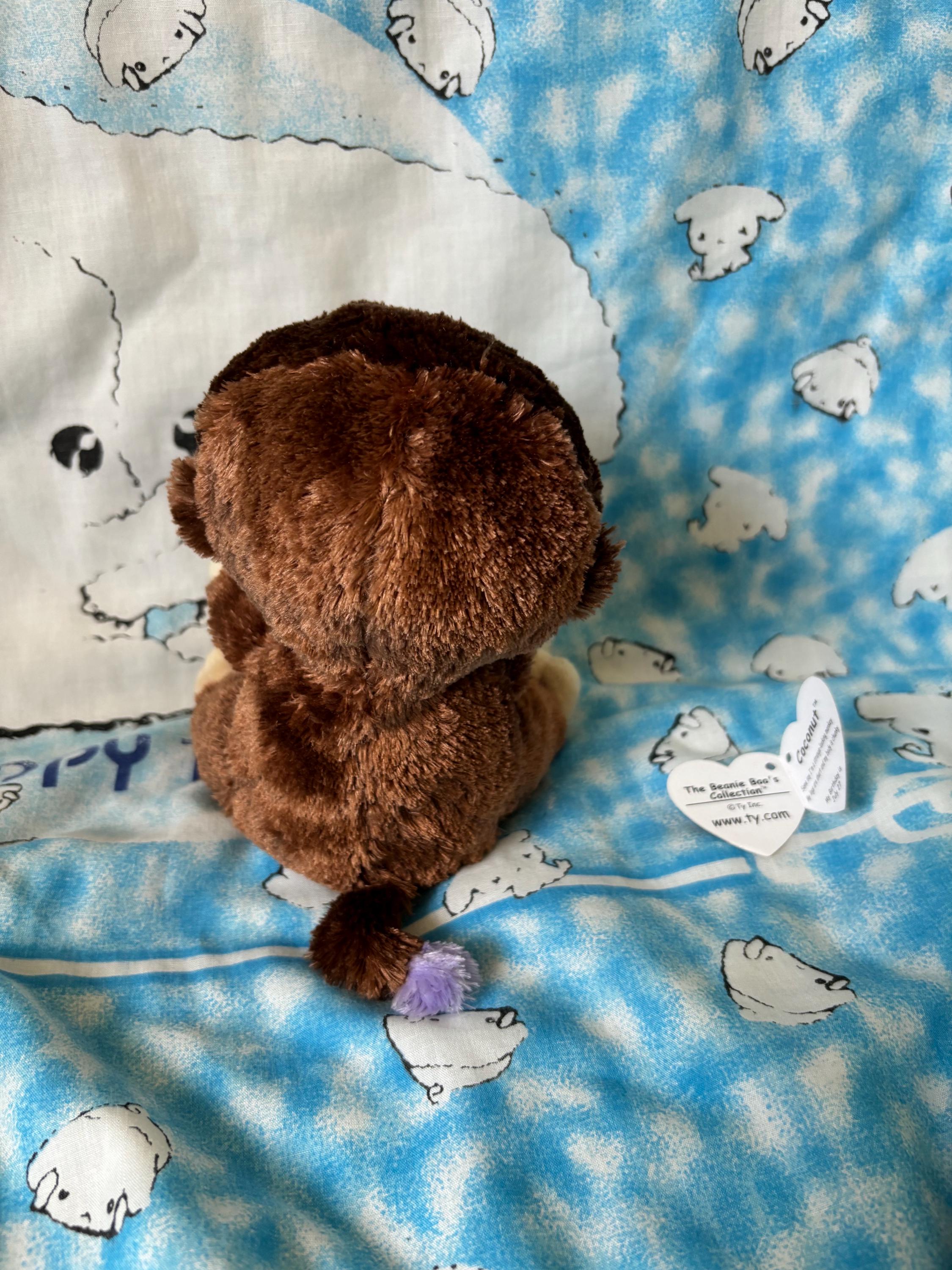 Coconut the Monkey Beanie Boo With Loose Tag - Etsy
