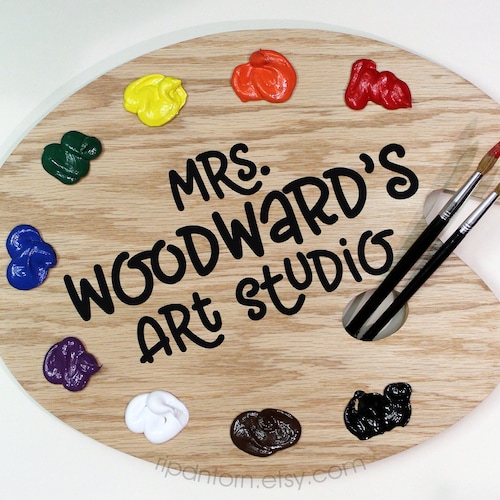 Personalized Artist Art Studio Palette Sign With Choice of - Etsy