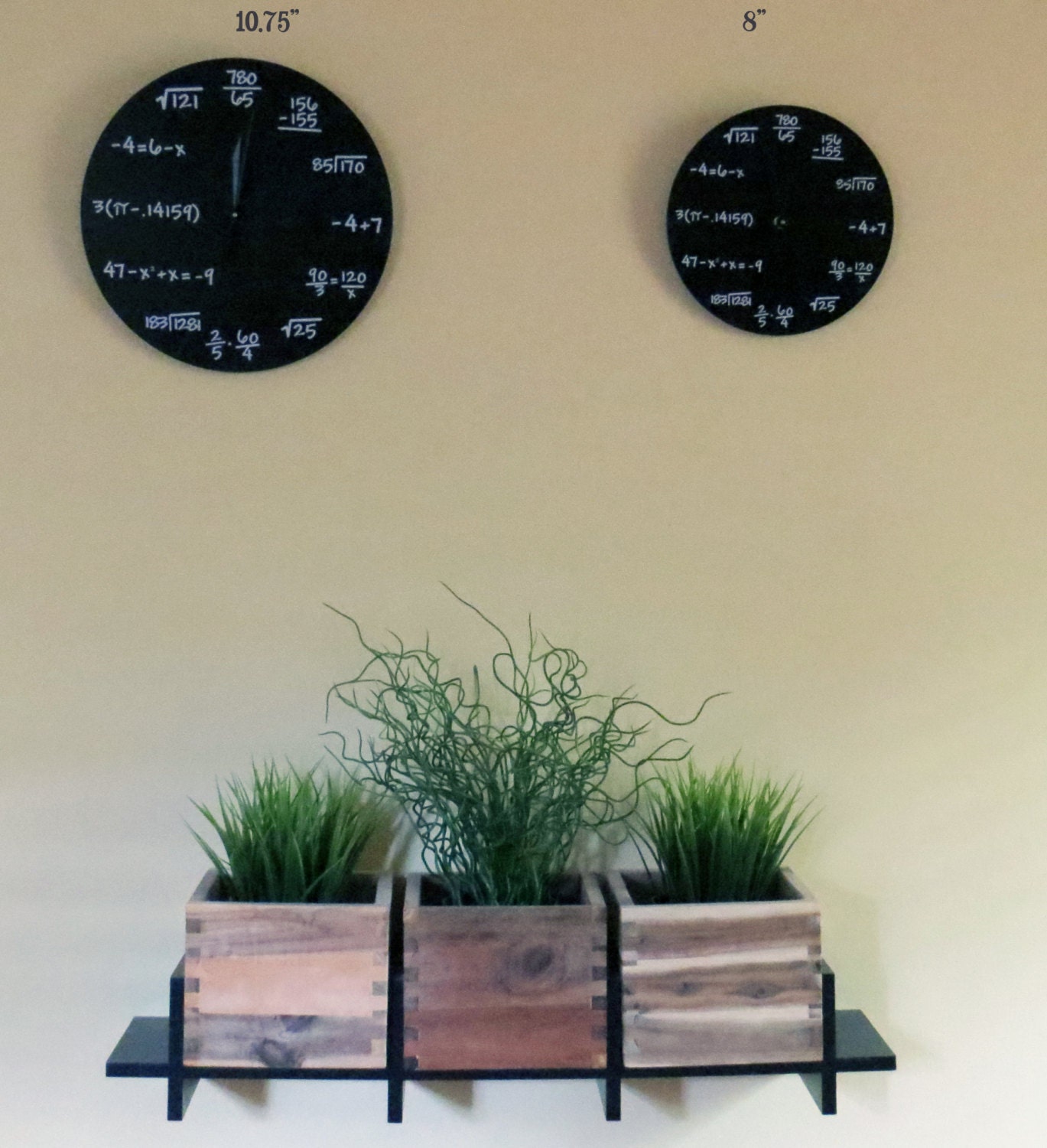 Mathematics Chalkboard Clock High Quality Acrylic 10.75 - Etsy Canada