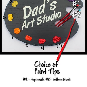 Personalized Artist Art Studio Palette Sign With Choice of Wording 3D ...