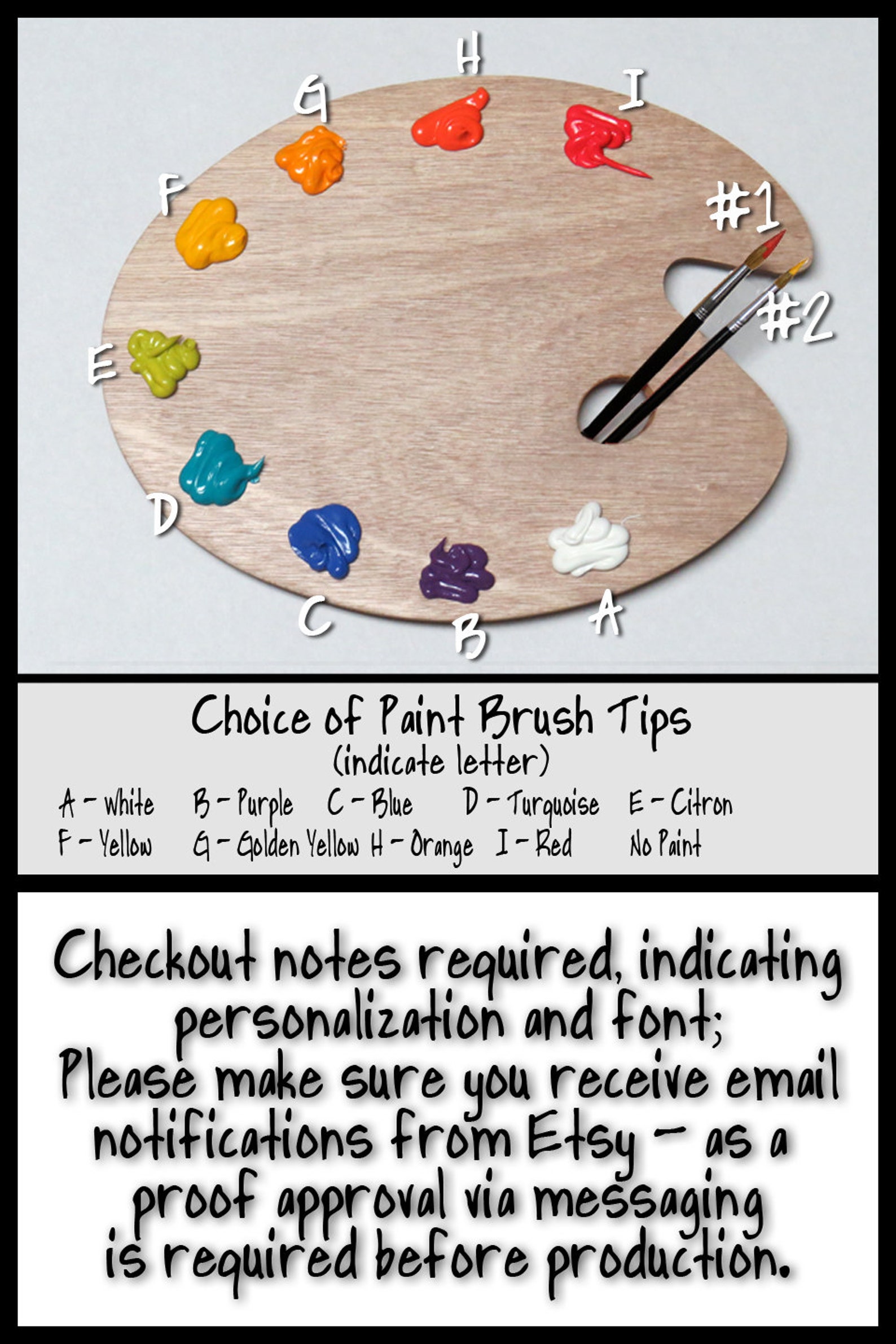 Personalized Art Palette Studio Sign or Wall Hanging With - Etsy