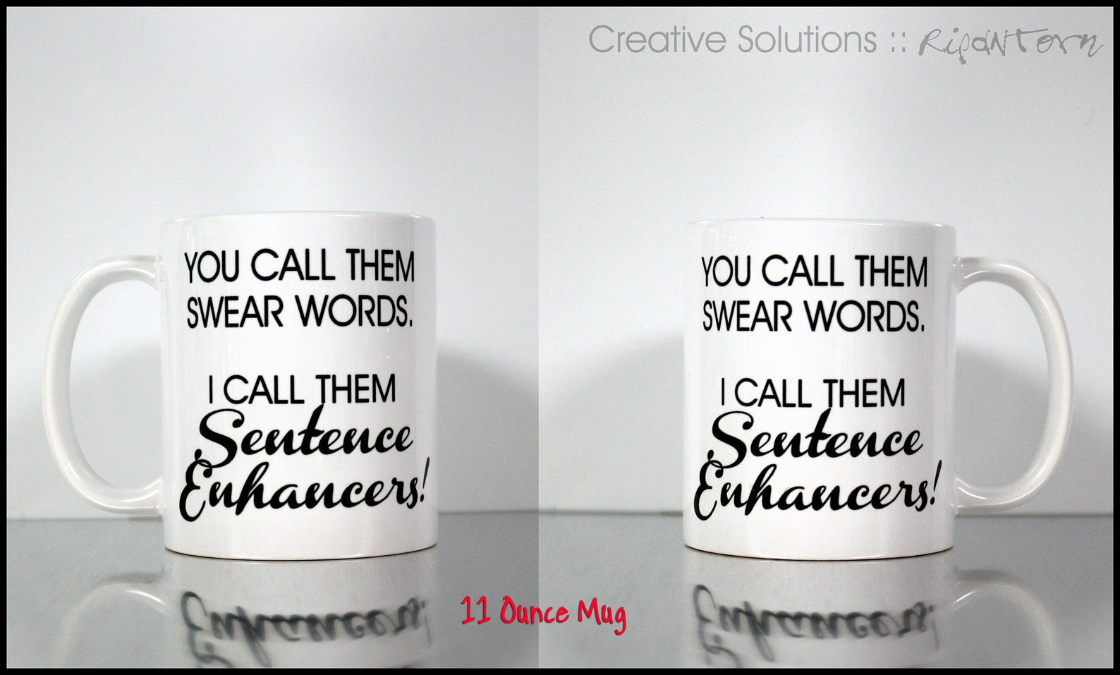 Snarky Swear Words Sentence Enhancers Mug for Coffee Caffeine | Etsy