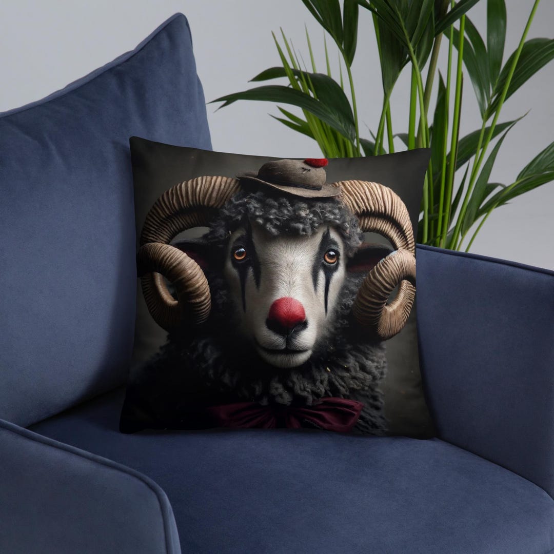Accent Pillow - Hebridean Sheep - Melancholy Clownimals - Etsy