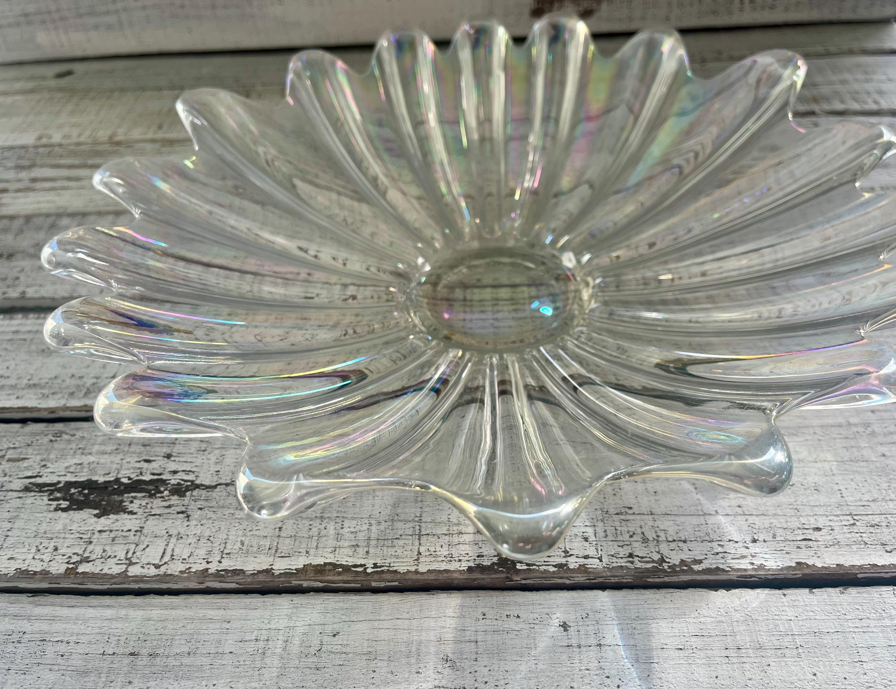 Carnival Glass Mid Century Modern Flower Starburst Bowl Fostoria - Etsy